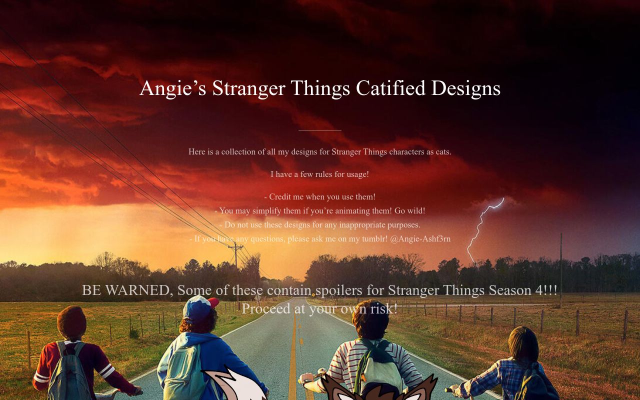 Angie’s Stranger Things Catified Designs